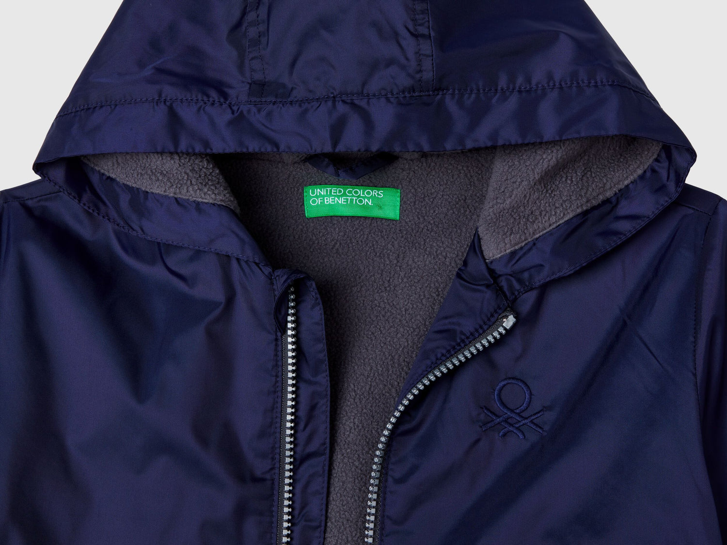Buy Nylon Jacket With Zip And Hood | Benetton Kuwait